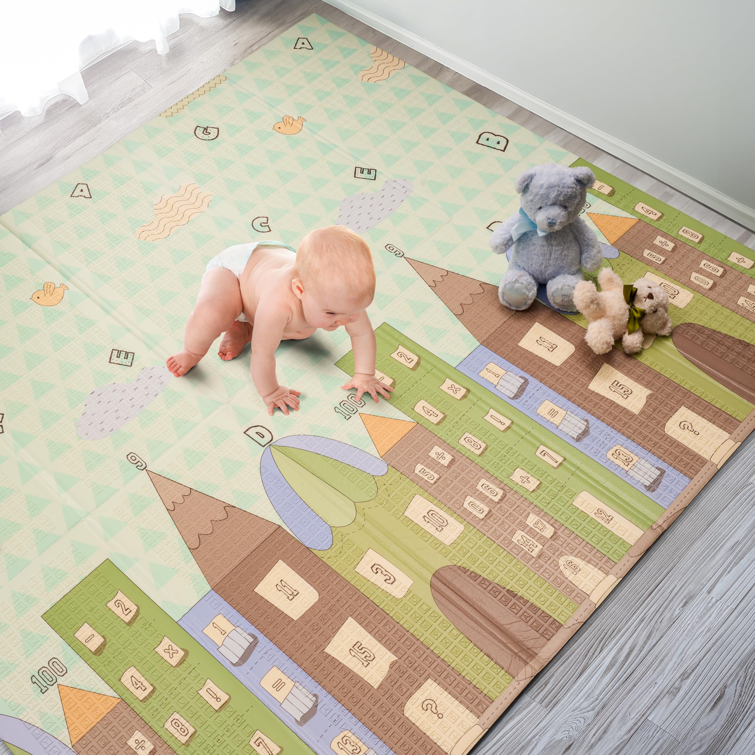 Snapklik.com : Sorbus Foldable Baby Play Mat, Kids Foam Mats For Floor
