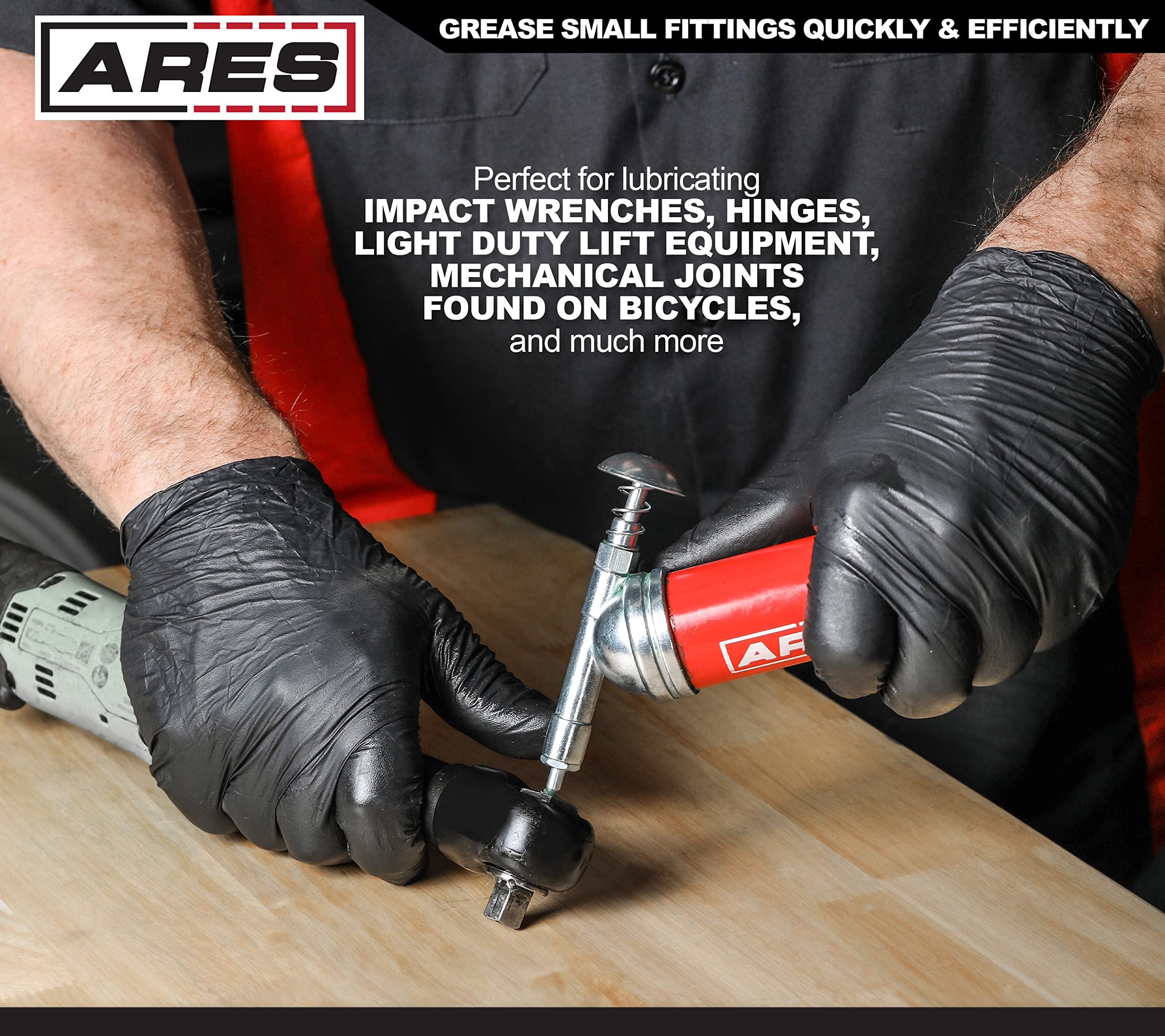 Snapklik.com : 53010 3-Ounce Push-Type Mini Grease Gun - Needle Nozzle ...