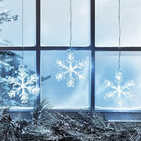 Amazon.com : Lights4fun, Inc. Battery Operated Cool White LED Acrylic ...