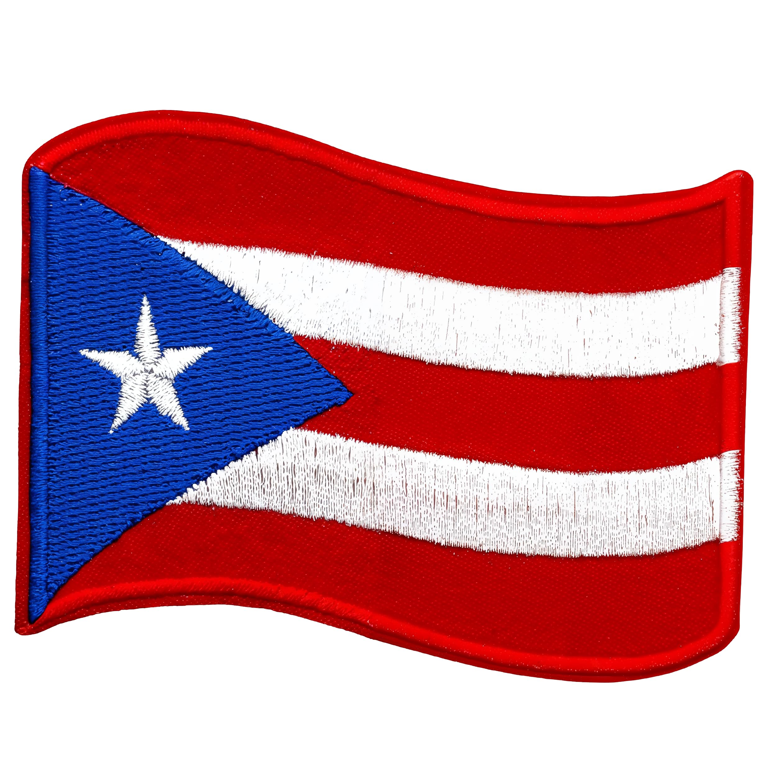 Amazon.com: USA Puerto Rico Flag Iron On Patch - Embroidered Puerto ...