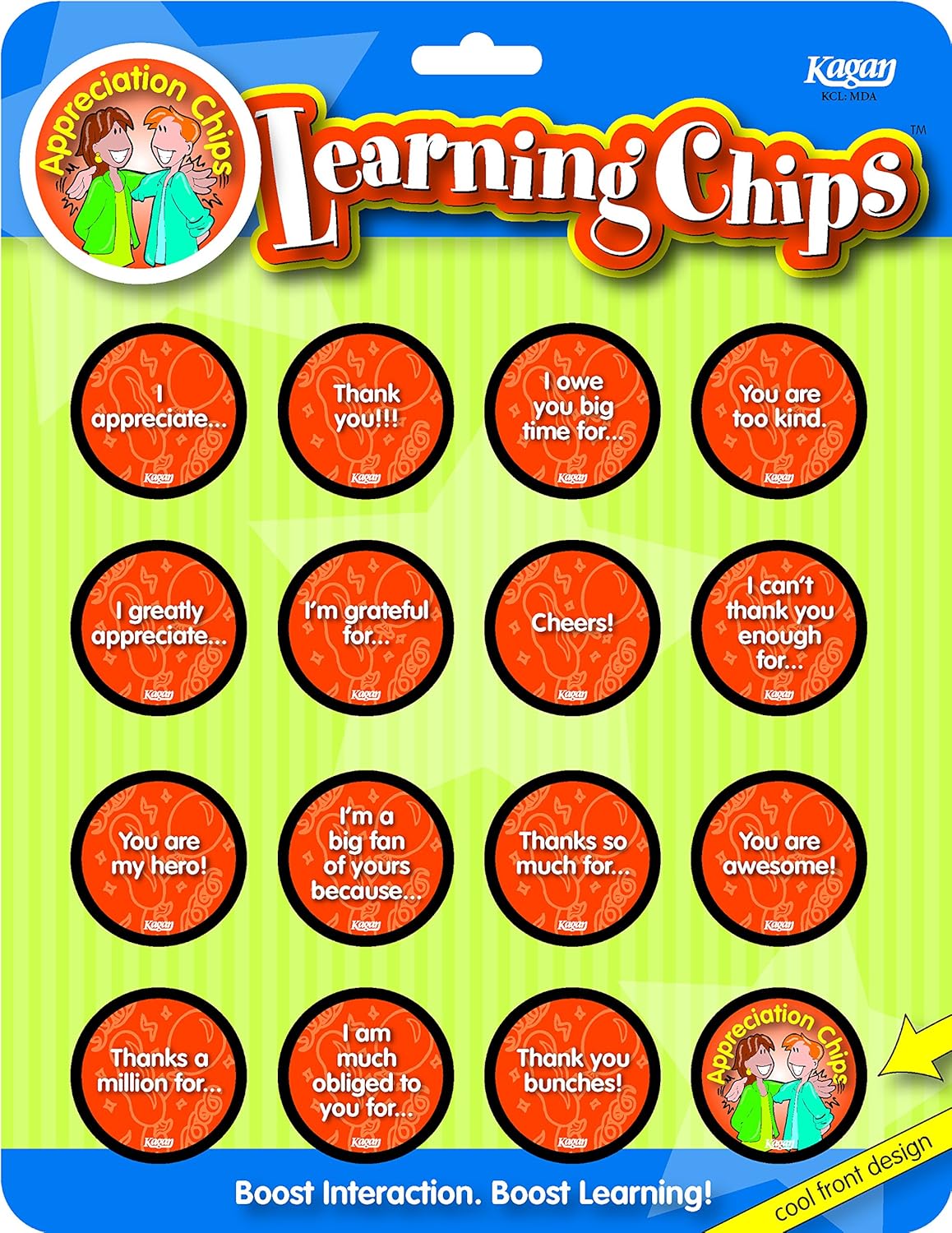 Kagan Cooperative Learning Chips: Appreciations (MDA) : Amazon.ca: Toys ...