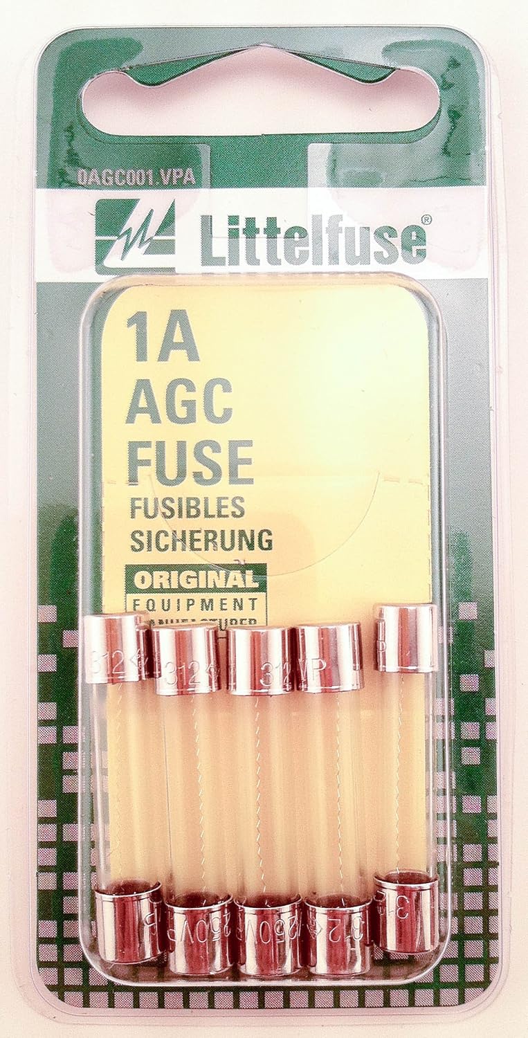 Amazon.com: Littelfuse AGC1BP AGC Series 3AG Glass Cartridge Fuse ...
