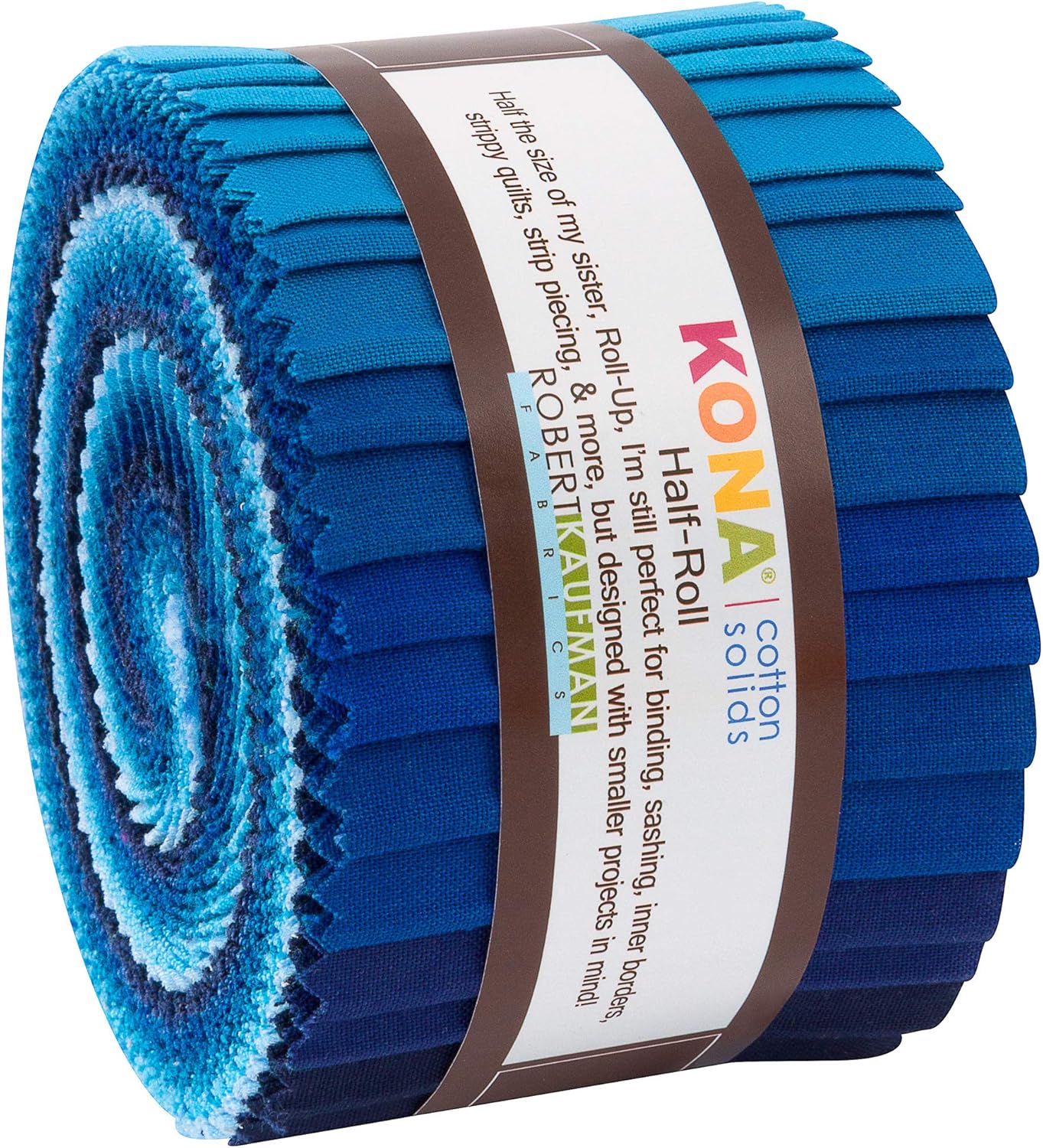 Amazon.com: Kona Cotton Solids Waterfall Half Roll 24 2.5-inch Strips ...
