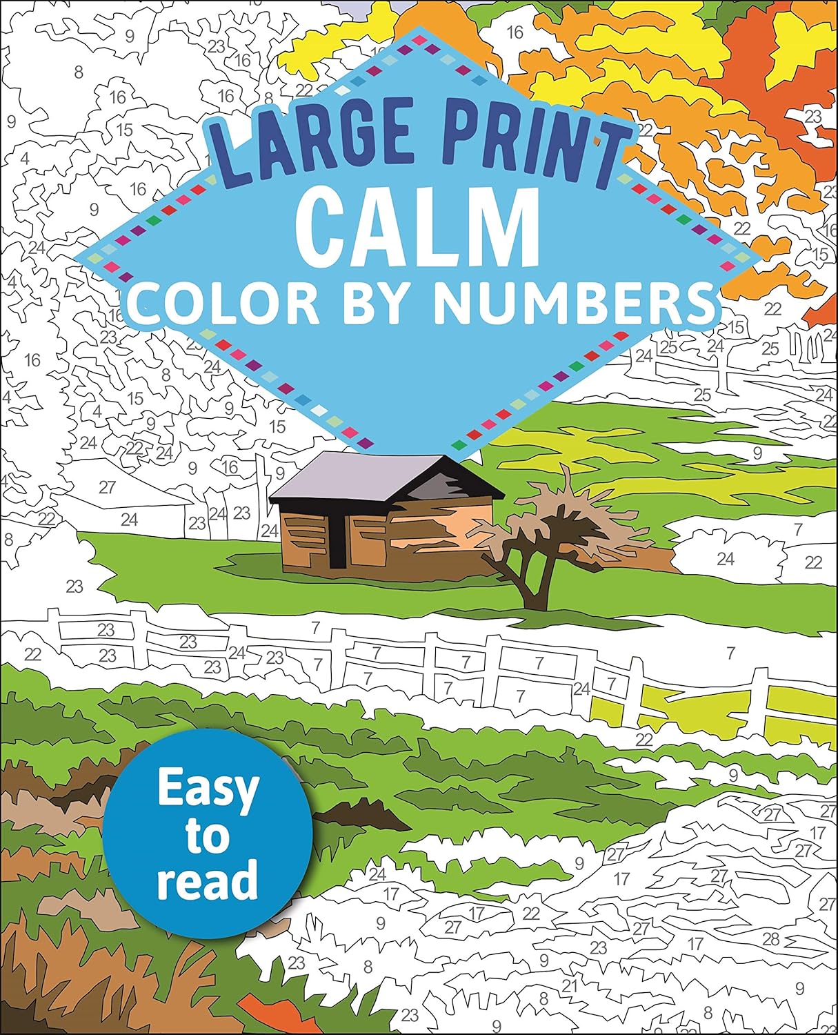 Large Print Calm Color by Numbers: Easy to Read: 3 : Woodroffe, David ...