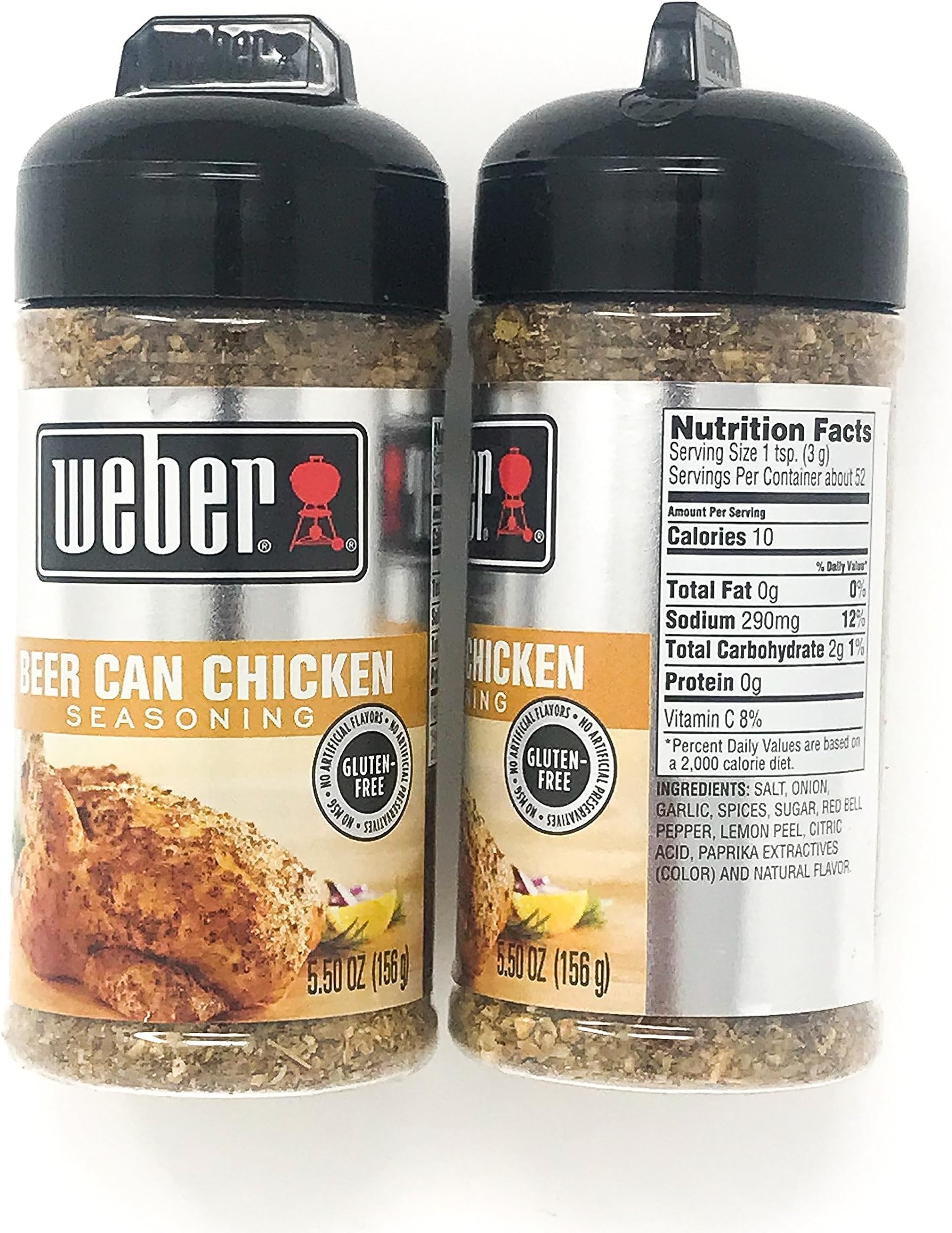 Amazon.com : Weber Grill Beer Can Chicken Seasoning, 5.5 oz (Pack of 2 ...