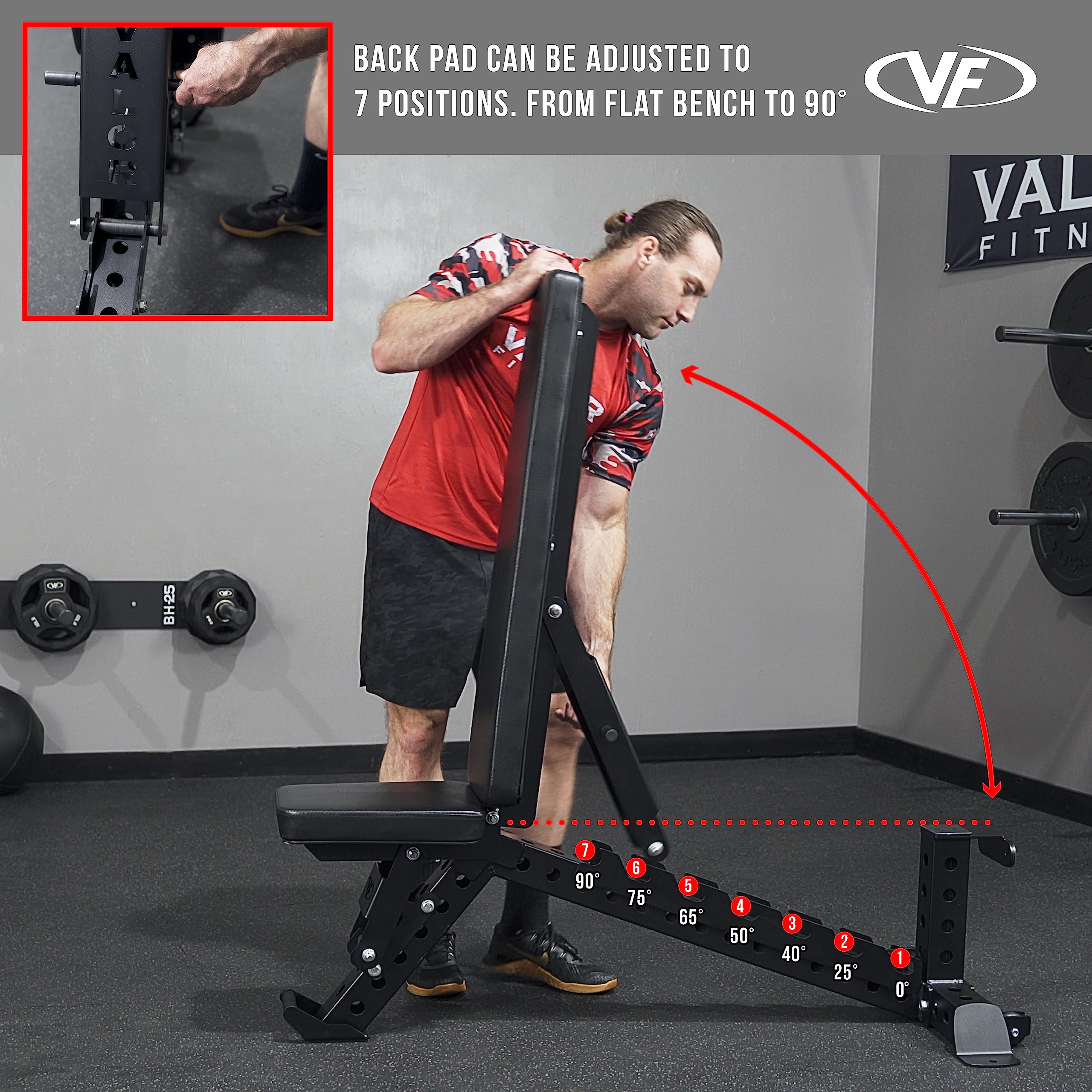 Valor Fitness Benches Valorpro Adjustable Utility Bench Valor Fitness