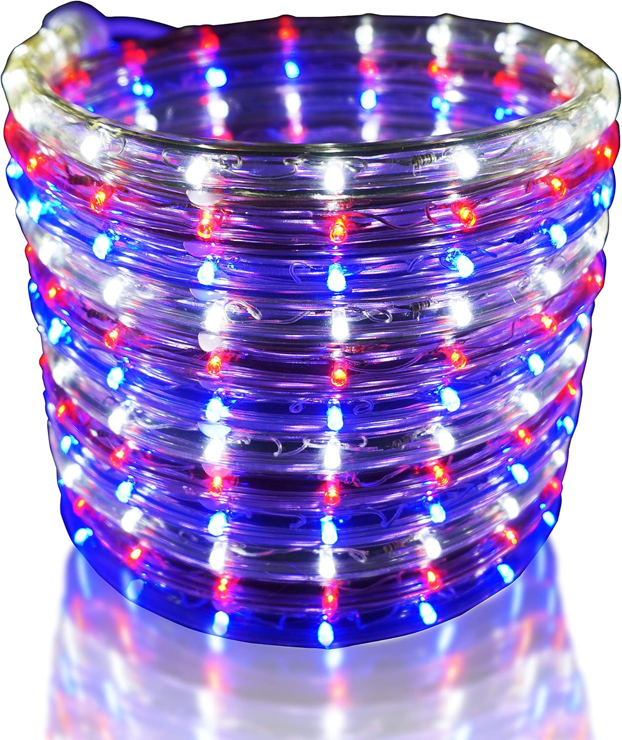 Amazon.com: LED Patriotic Rope Lights connectable Flexible Waterproof ...