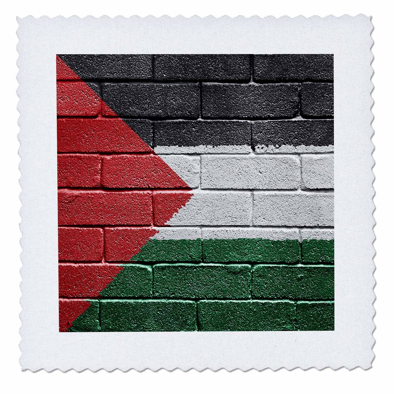 3drose3drose National Flag Of Palestine Painted Onto A Brick Wall ...