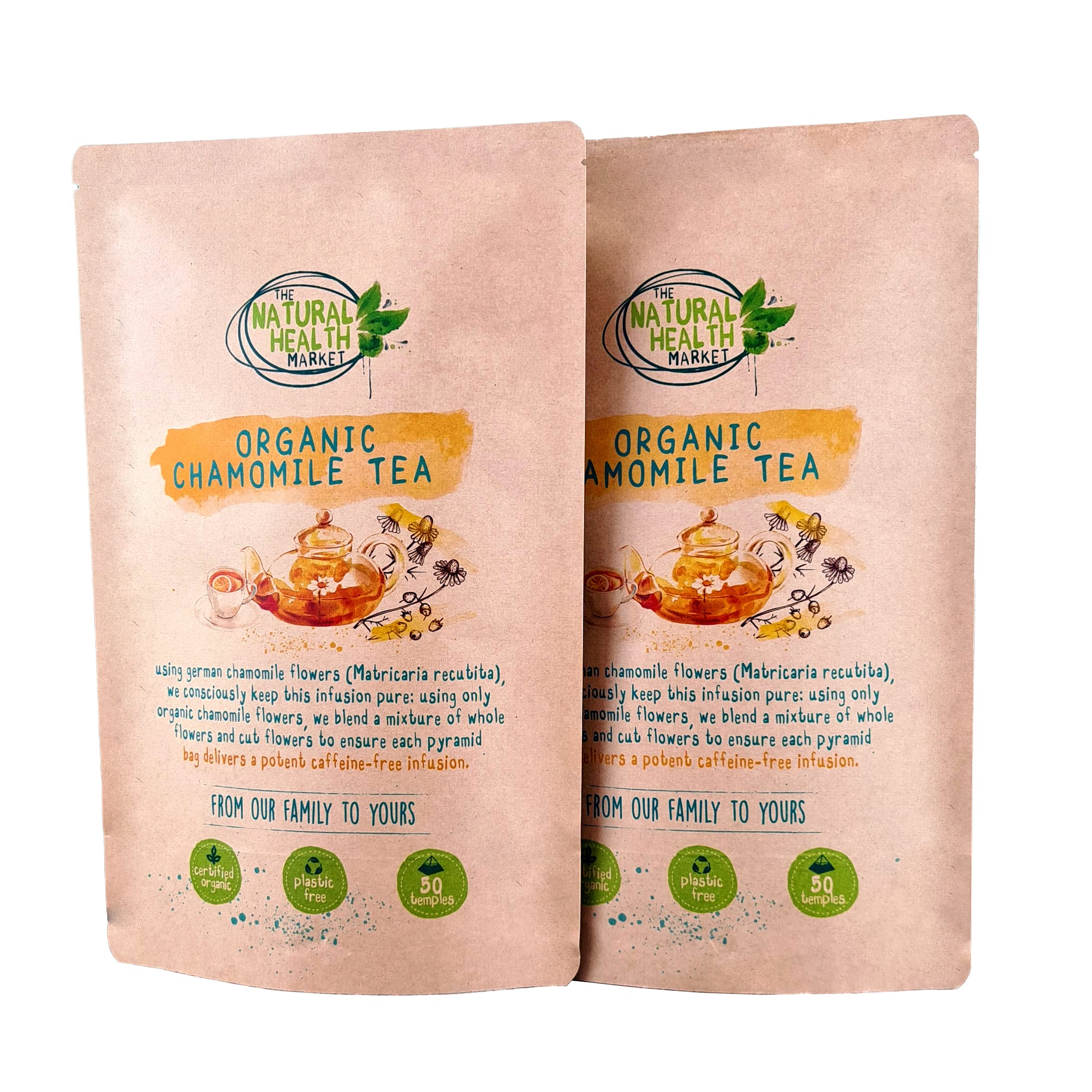 Organic Chamomile Tea Bags By The Natural Health Market • Plastic Free ...