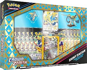 Amazon.com: Pokemon Crown Zenith Shiny Zacian Premium Figure Collection : Toys & Games