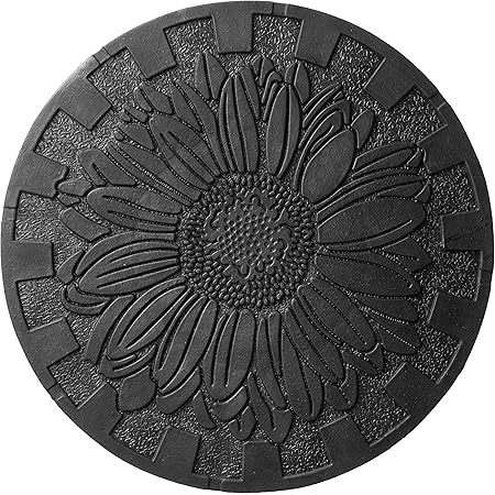 Amazon.com: HF by LT Deluxe Rubber Stepping Stone, Sunflower Design ...