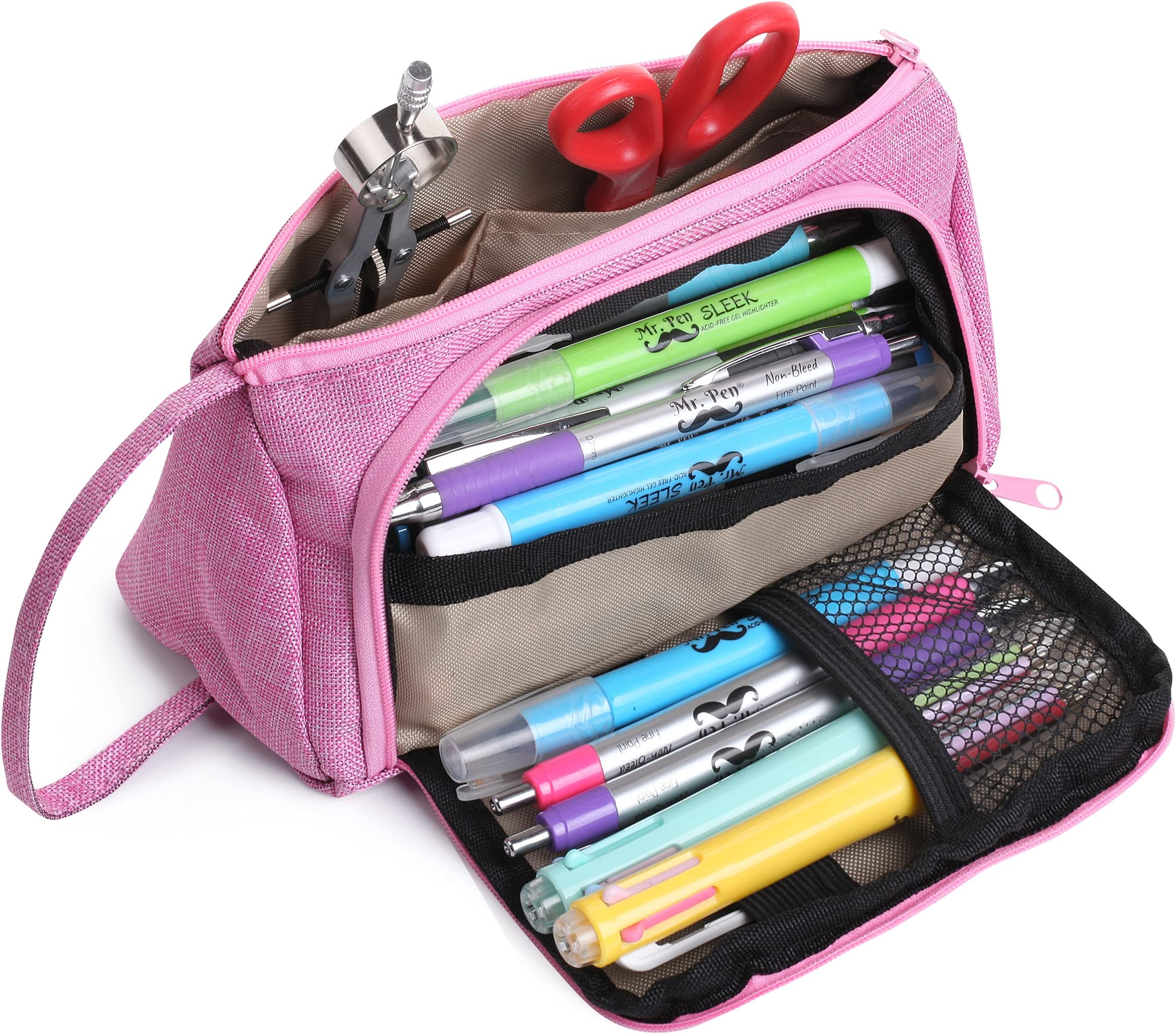 Amazon.com: UNMULFC Plush Pencil Pouch for Adult for Women Fuzzy Pink ...