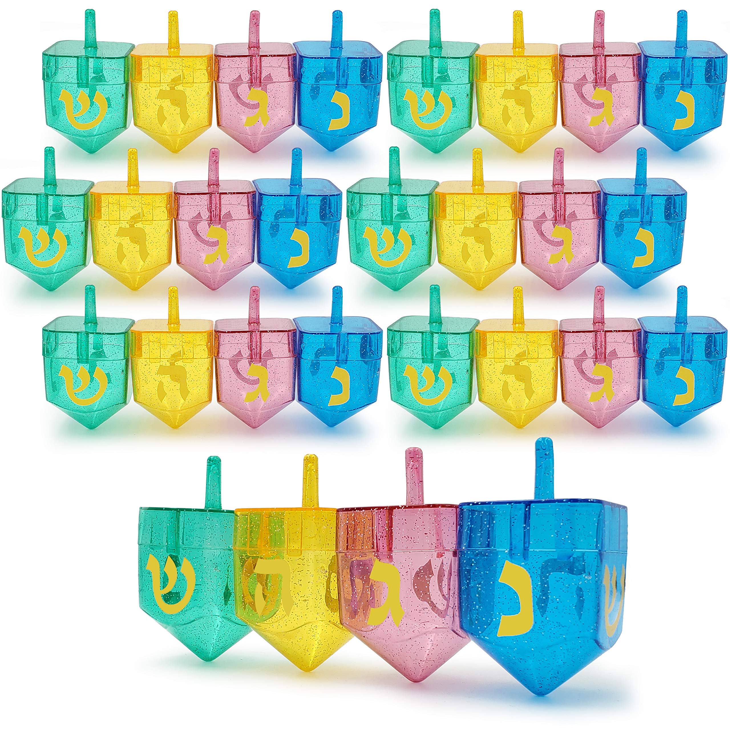 Amazon.com: The Dreidel Company Hanukkah Fillable Dreidel, Assorted ...