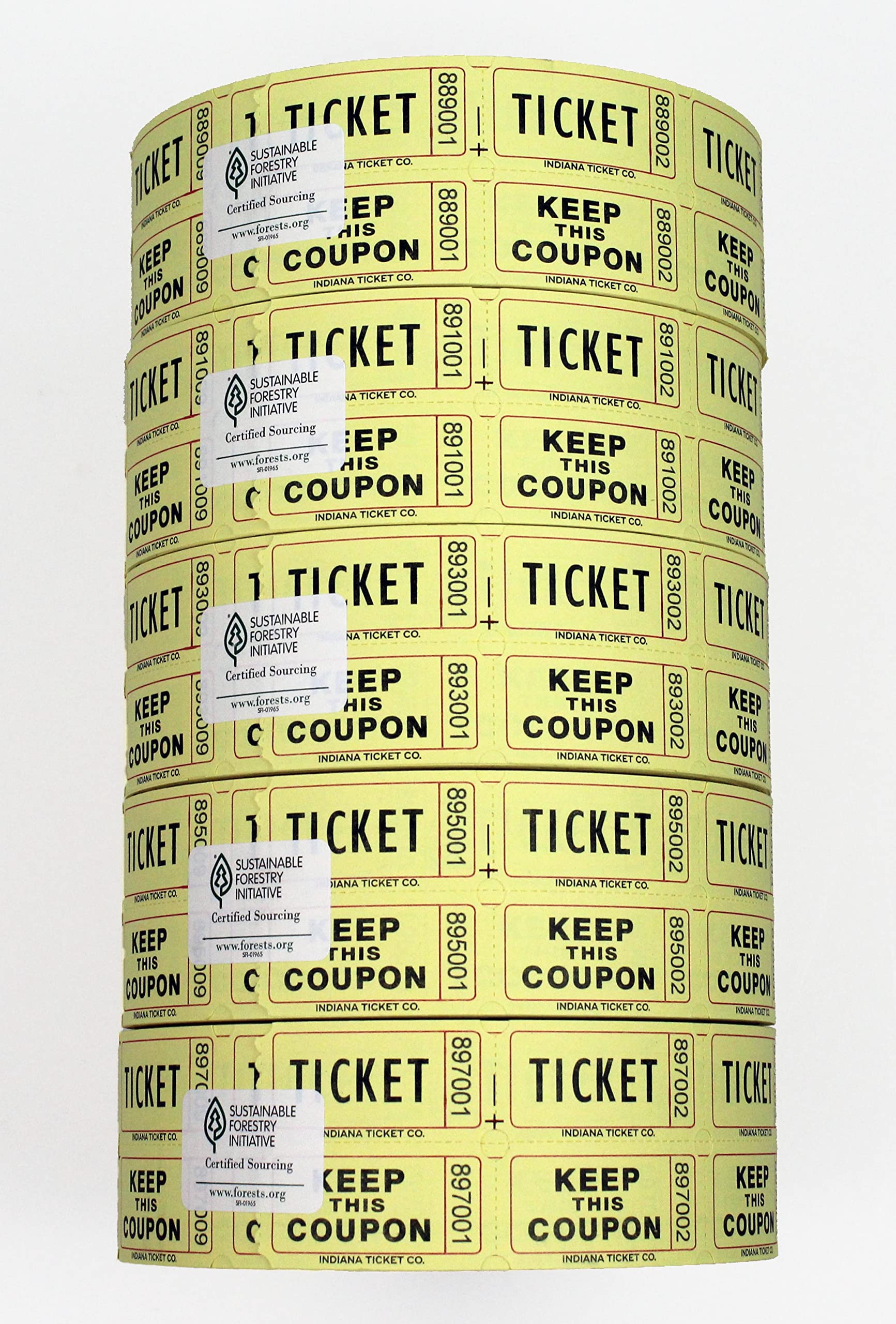 Yellow Raffle Ticket Clip Art