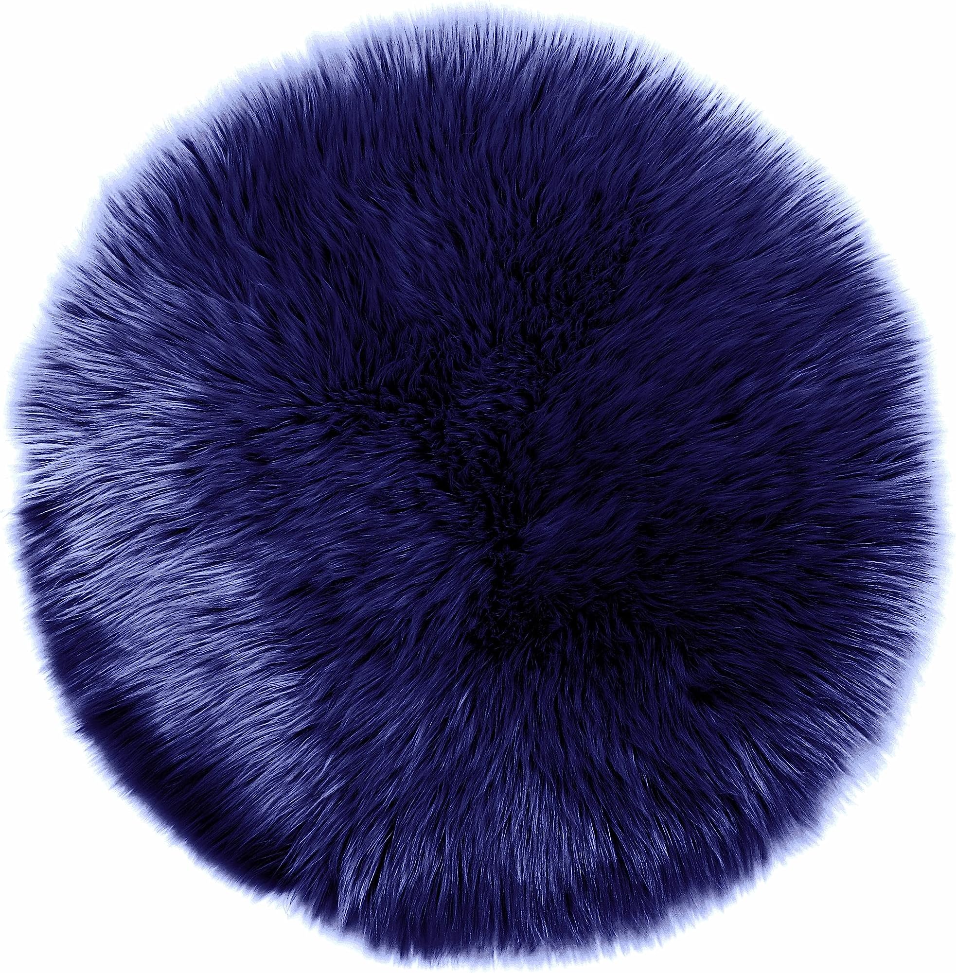 Amazon.com: Teppich Wölkchen Round Faux Fur | Round Fur Decoration ...