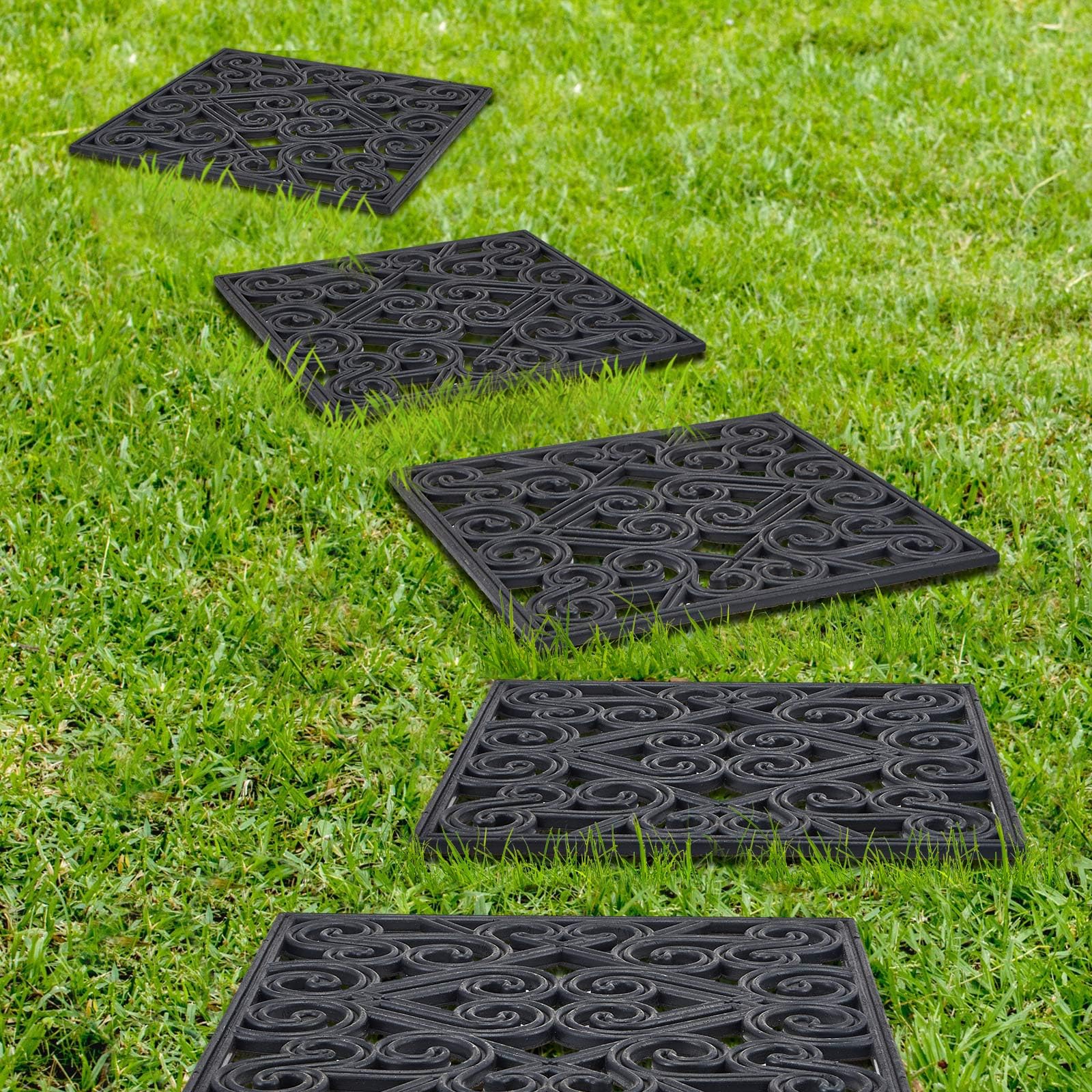 Textured Rubber Paver Stones
