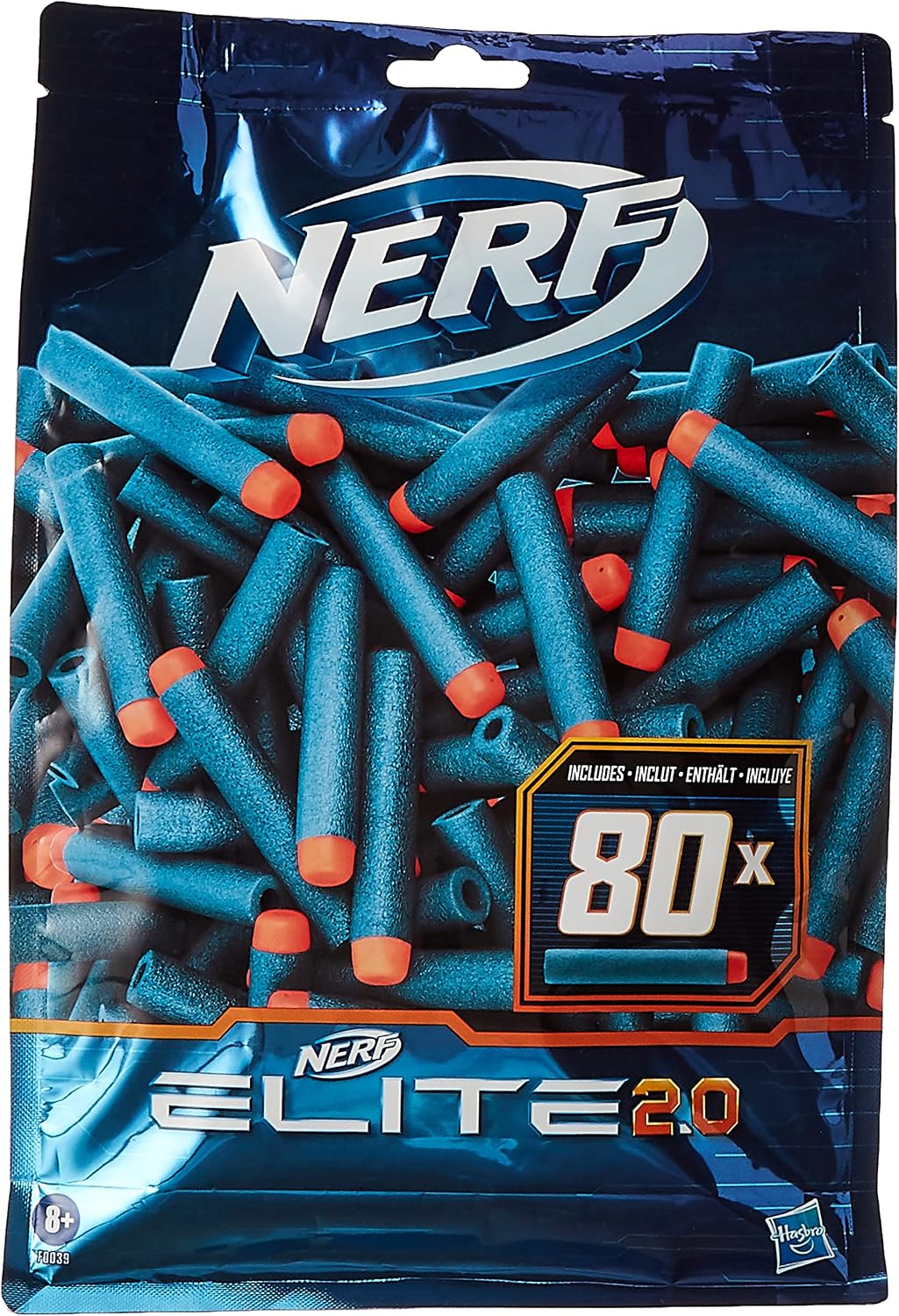 Nerf Elite 2.0 80 Dart Refill Pack - 80 Elite 2.0 Darts - Compatible ...