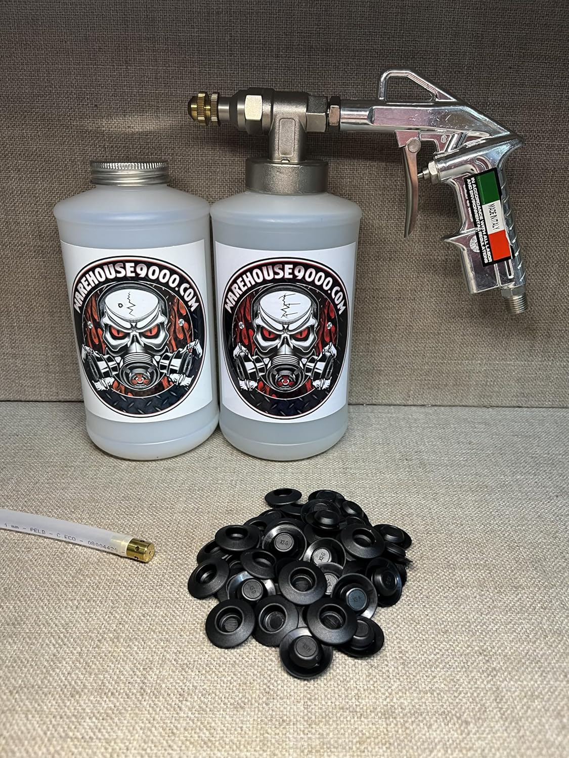 Amazon.com: Pro Undercoating Spray Gun, 360 Wand, 2 Quart Bottles, and ...