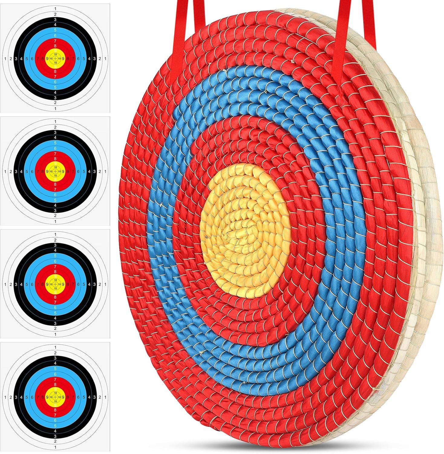 Amazon.com : Archery Targets for Backyard, Traditional Hand-Made Round ...