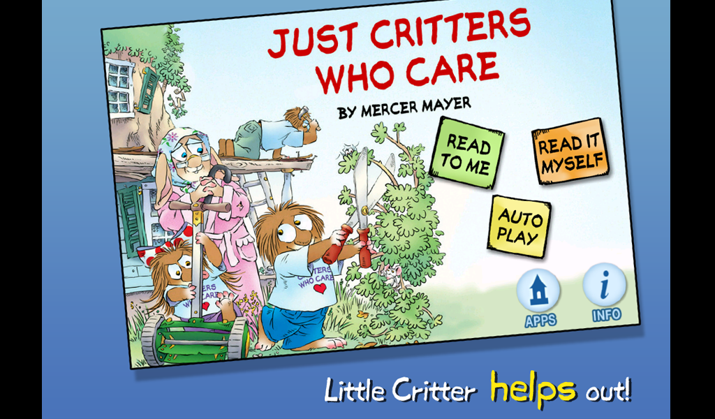 Just Critters Who Care - Little Critter - App on Amazon Appstore