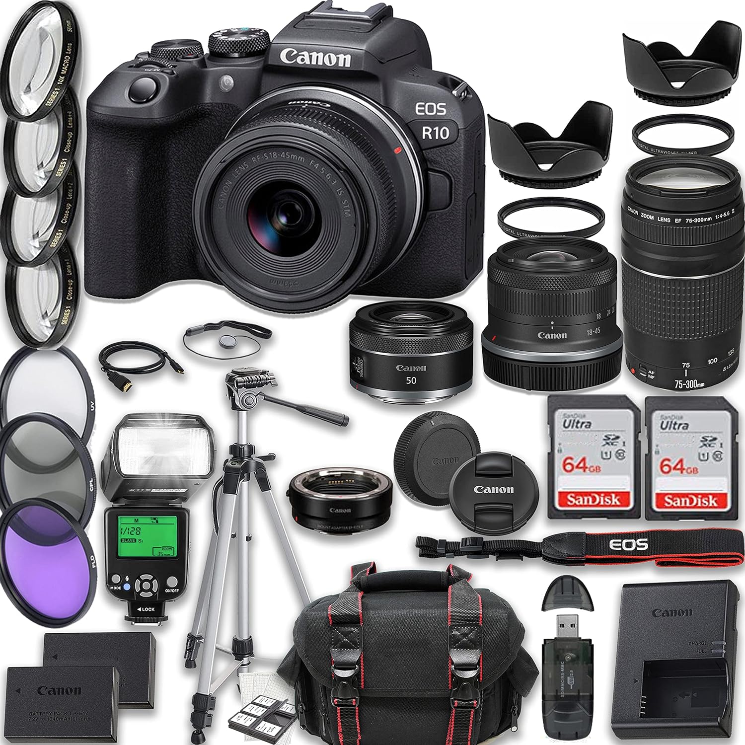 Amazon.com : Canon EOS R10 Mirrorless Camera RF-S 18-45mm f/4.5-6.3 is ...