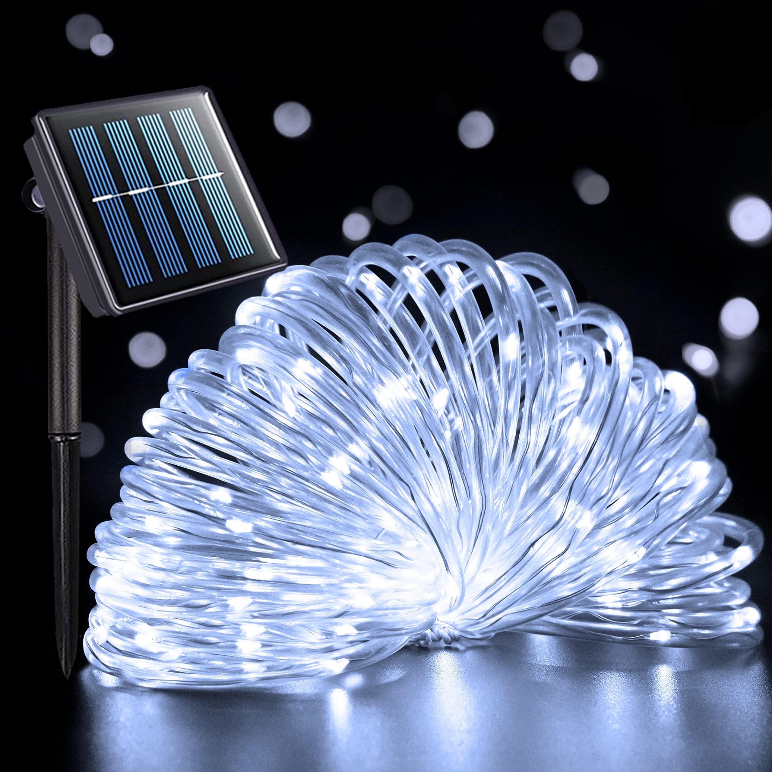 Baquler Solar String Light Outdoor Waterproof LED 4 Pack Each 33ft 100 ...