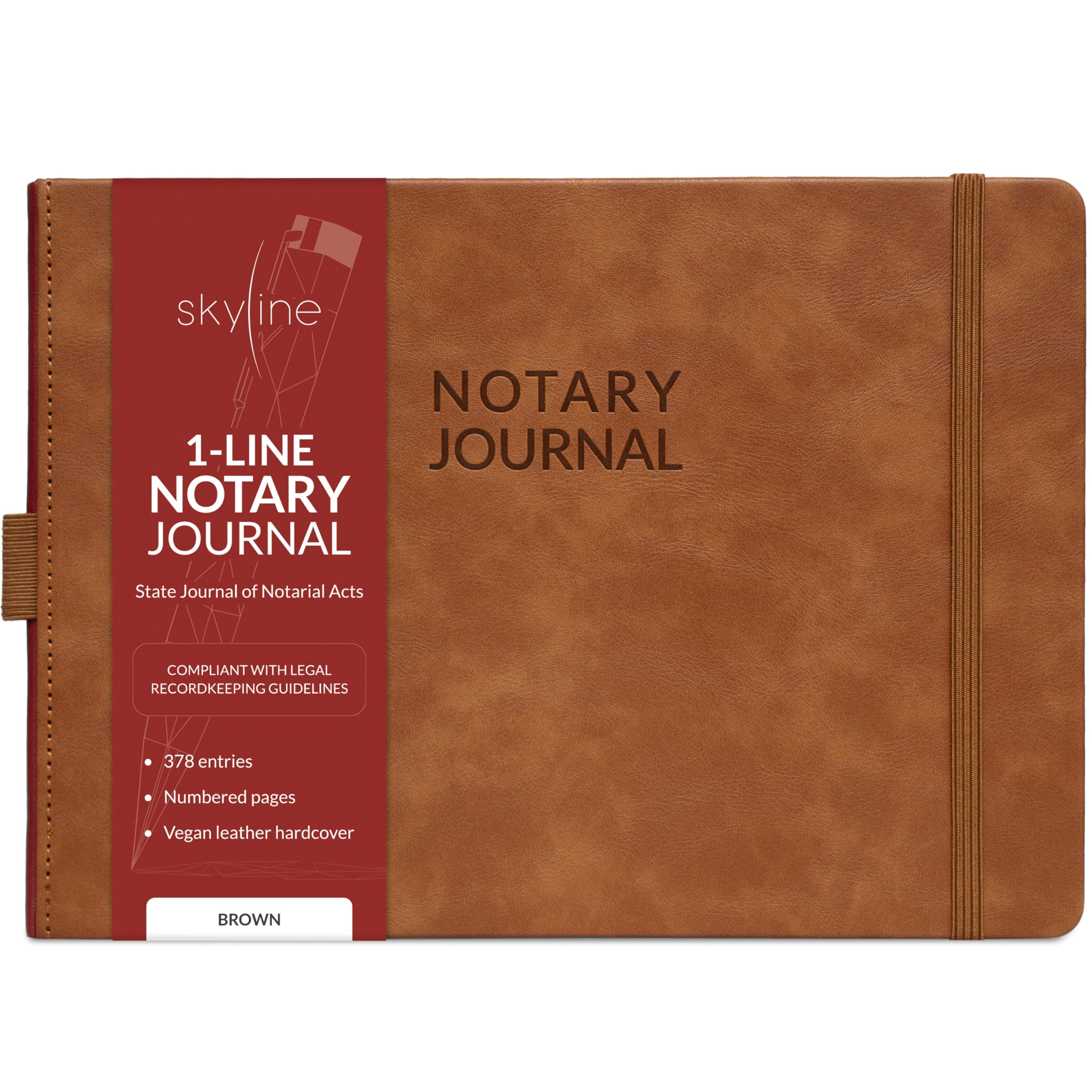 Snapklik.com : Skyline 1-Line Notary Journal Official Notary Public ...