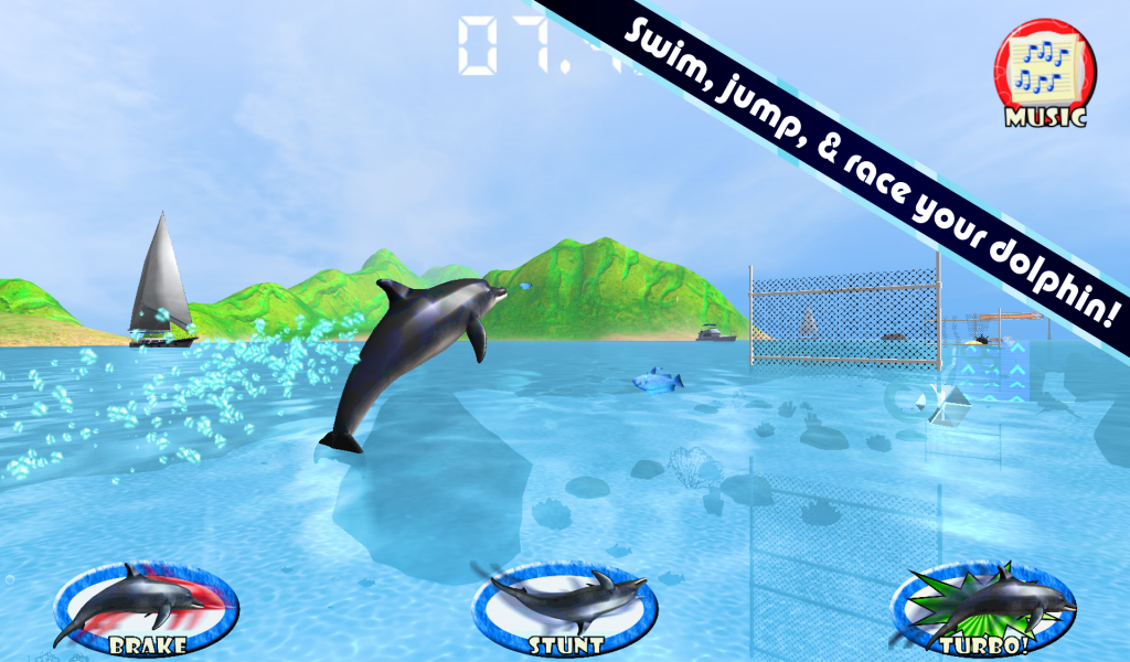 Dolphin Swim & Play! Game For Kids And Toddlers With 3D Ocean Animals ...