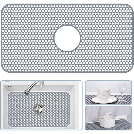 Amazon.com: Silicone Sink Mat - Sink Protector for Kitchen Sink with ...