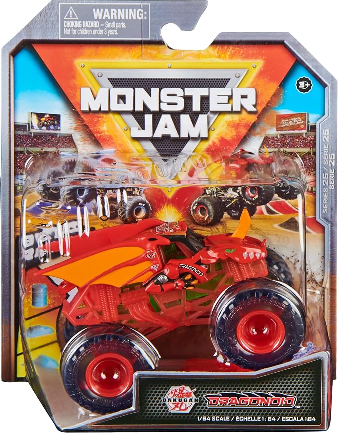 Amazon.com: Monster Jam, Official Bakugan Dragonoid Monster Truck, Die ...