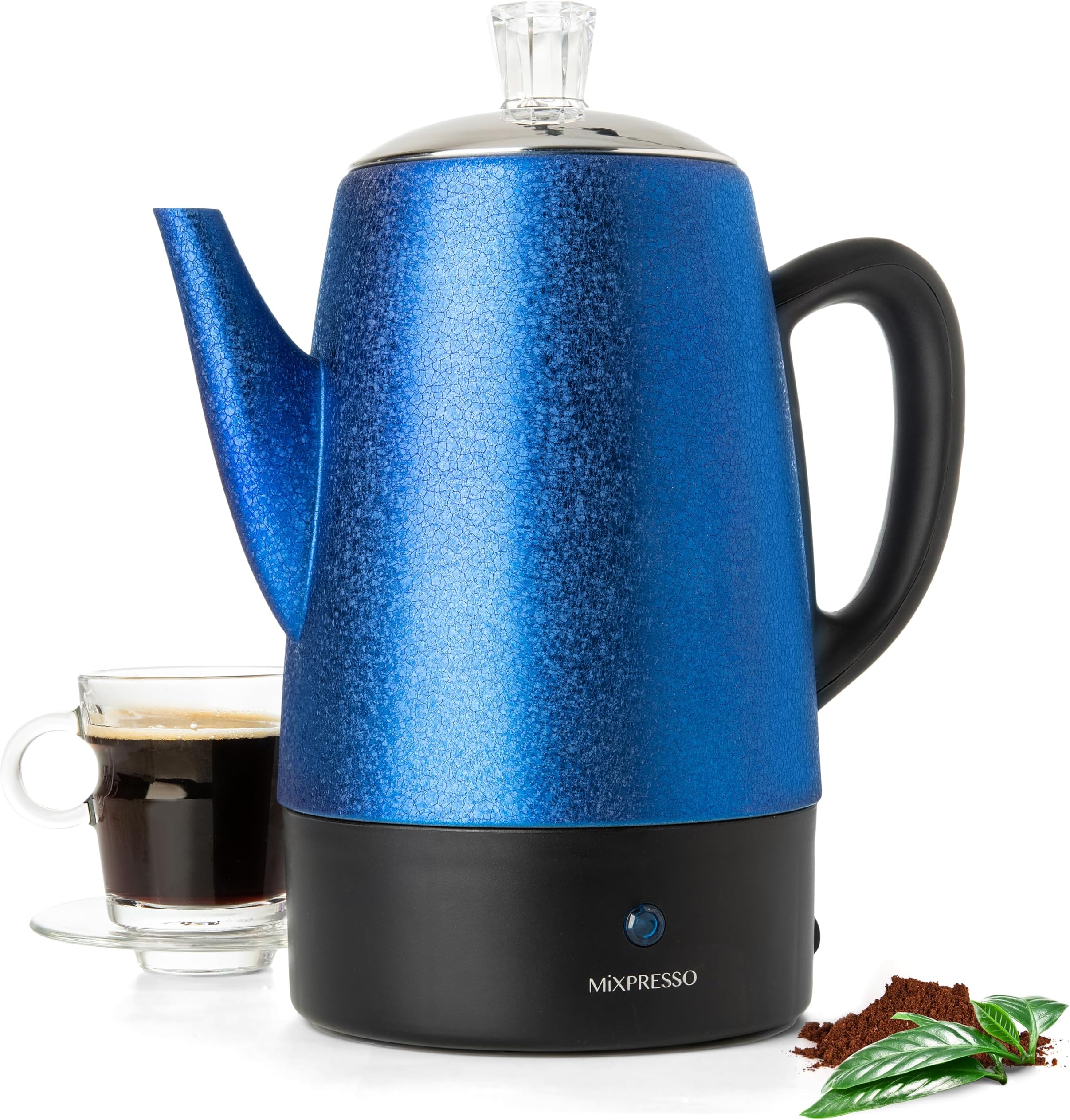 Amazon.com: Corning Ware Blue Cornflower 10 Cup Electric Coffee Pot ...