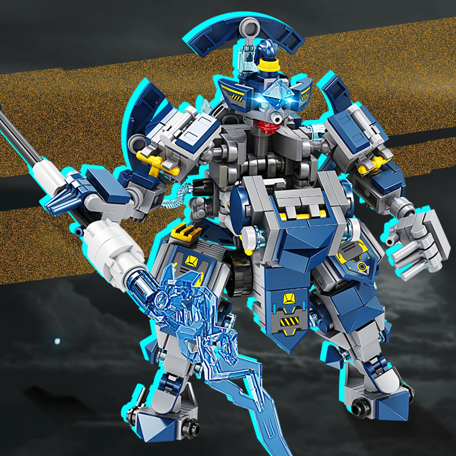 Snapklik.com : KeVeuLen Mech Robot Transforming Building Set,460Pcs ...