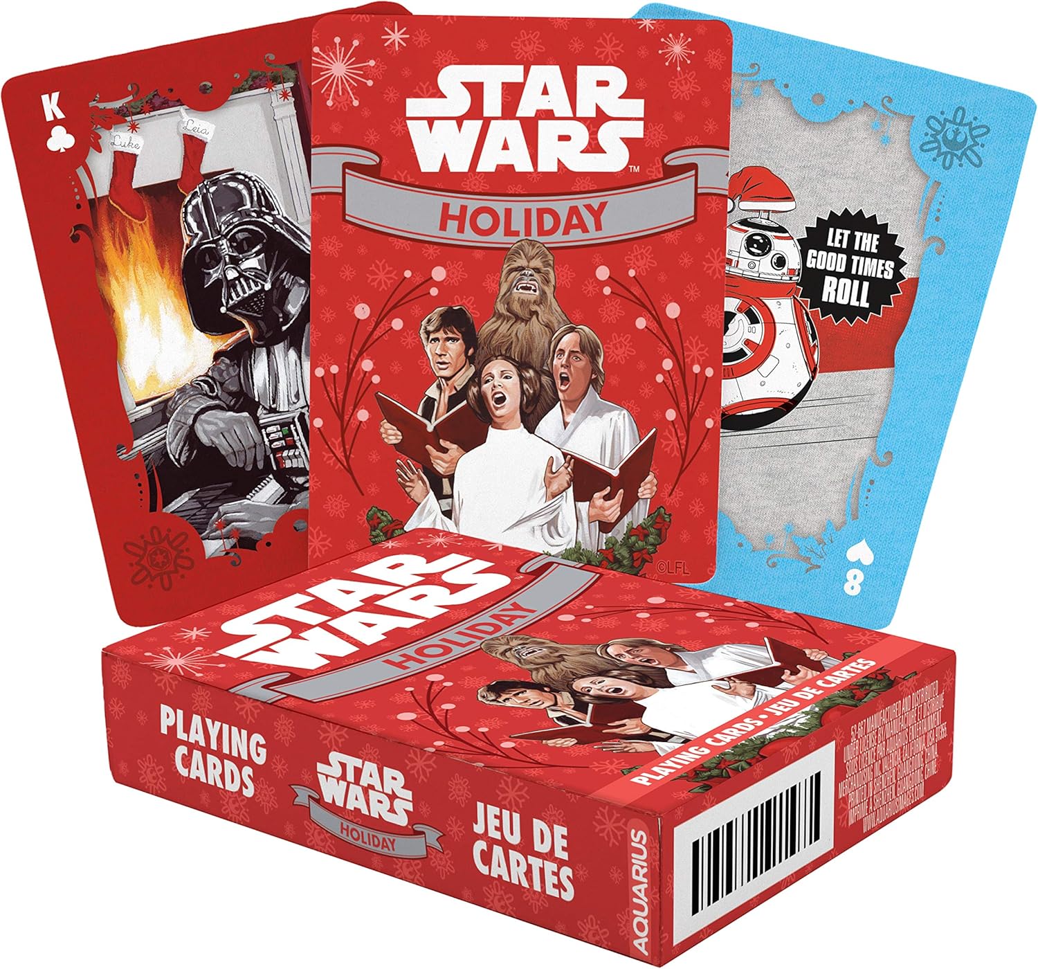 Amazon.com: Star Wars Playing Cards - Holiday Themed Deck of Cards for ...