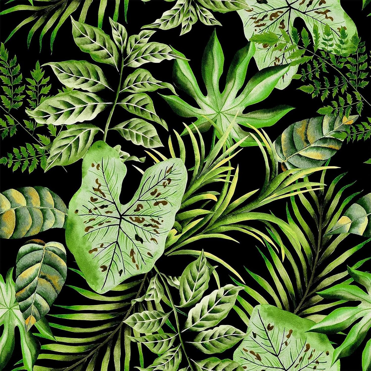 Amazon.com: Tropical Palm Leaf Wallpaper Peel and Stick Wallpaper ...