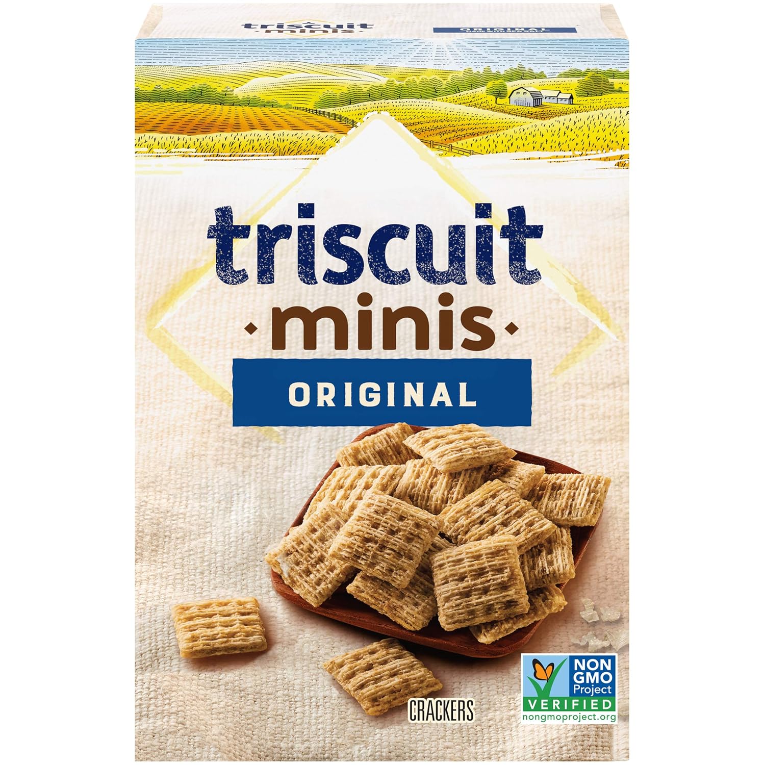 Amazon.com: Triscuit Minis Original Whole Grain Wheat Crackers, 8 Oz