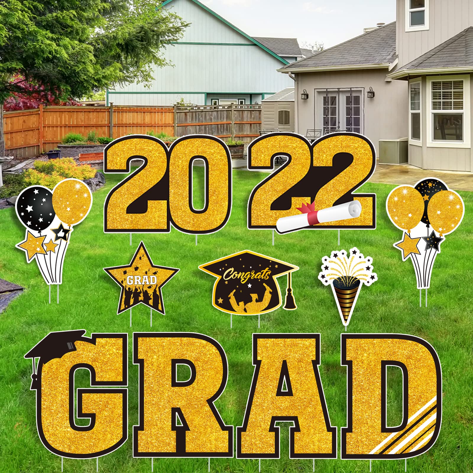 Buy V-Opitos 2022 Graduation Yard Signs for Graduation Decorations, 11 ...