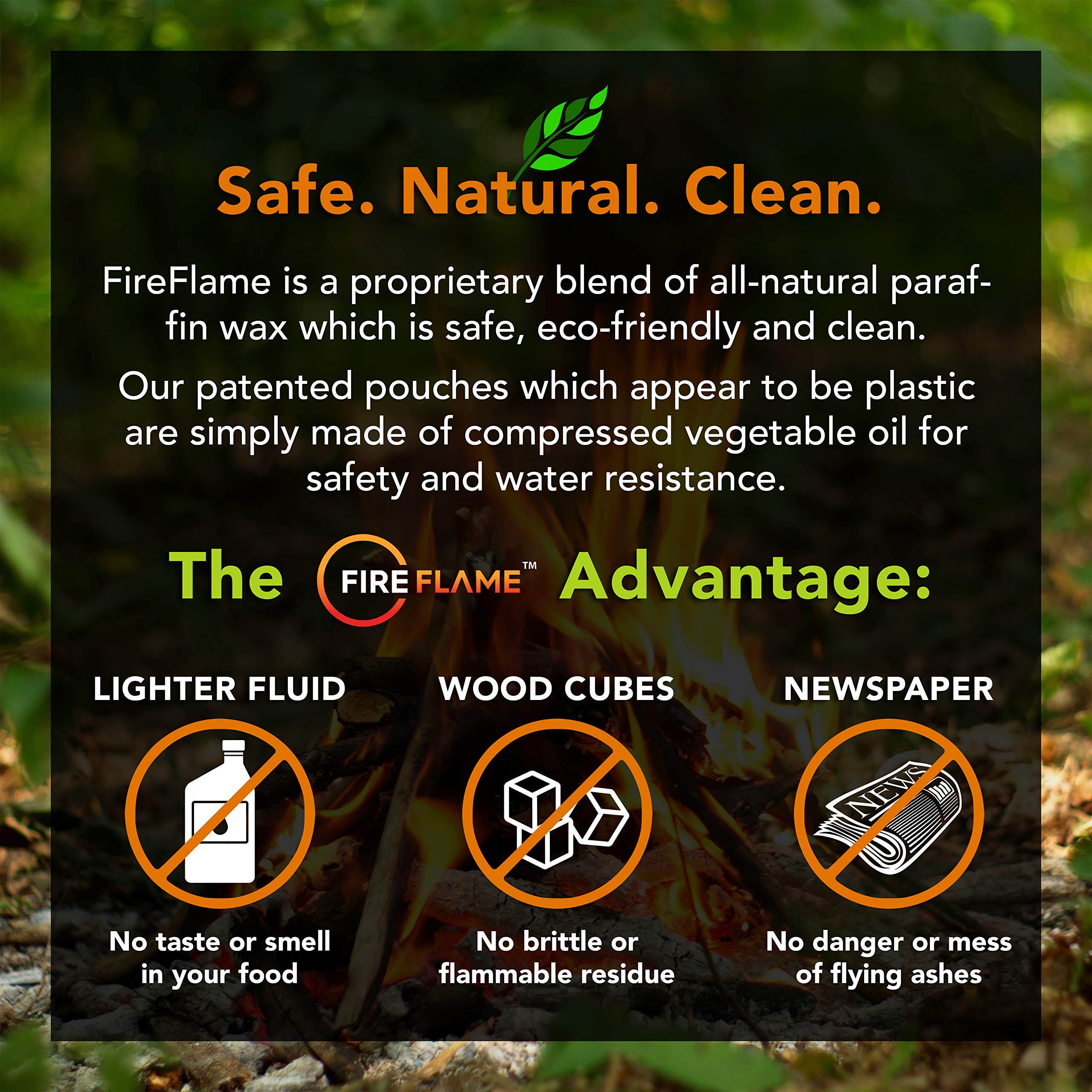 Snapklik.com : Fireflame Quick Instant Fire Starter - 100% Waterproof ...