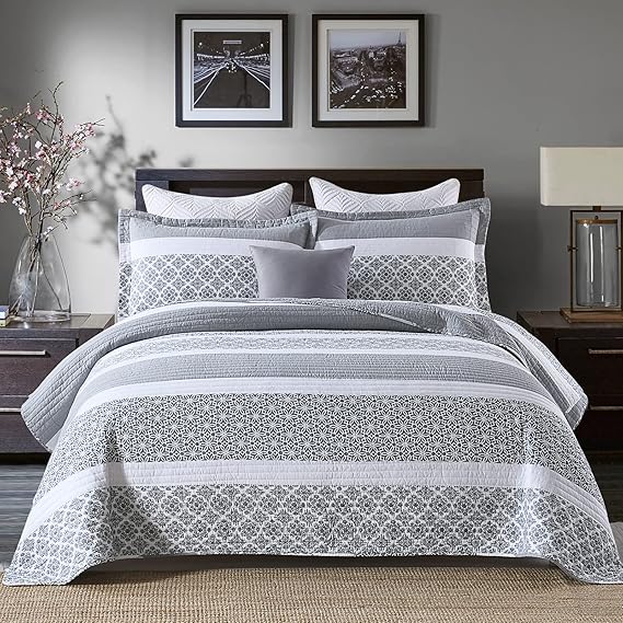 Amazon.com: DUOHONG Quilts Queen Size - Queen Quilt Bedspread Sets, 100 ...