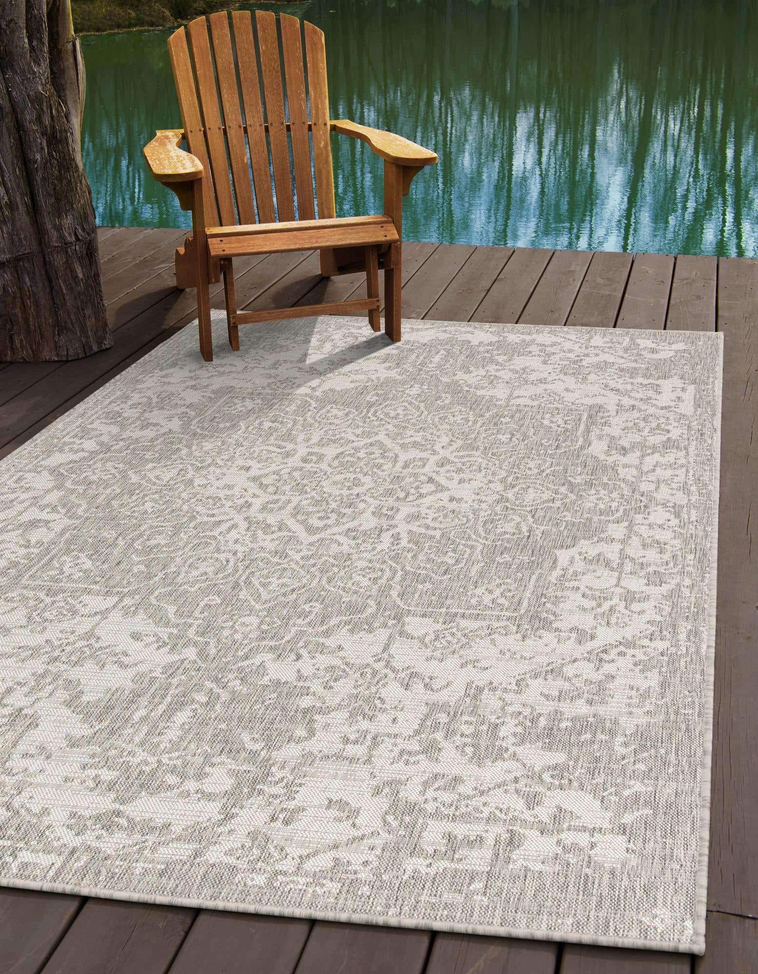 Amazon.com: Unique Loom Outdoor Collection Area Rug - Dubai (5' 3' x 8 ...