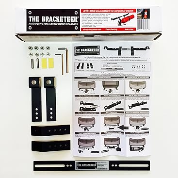 The Bracketeer Car Fire Extinguisher Bracket | Universal Design Fits Most Vehicles : Amazon.co ...