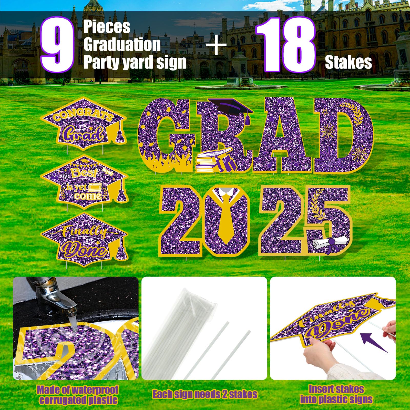 Yalikop Graduation Yard Sign Decorations Class Of 2026