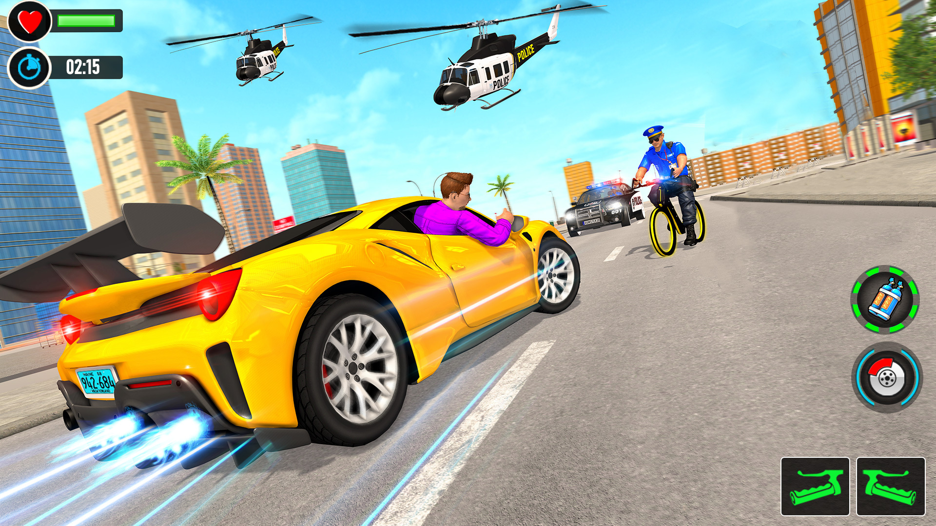 Police BMX Bicycle Crime Chase Simulator: Offroad Police Bicycle Stunts ...