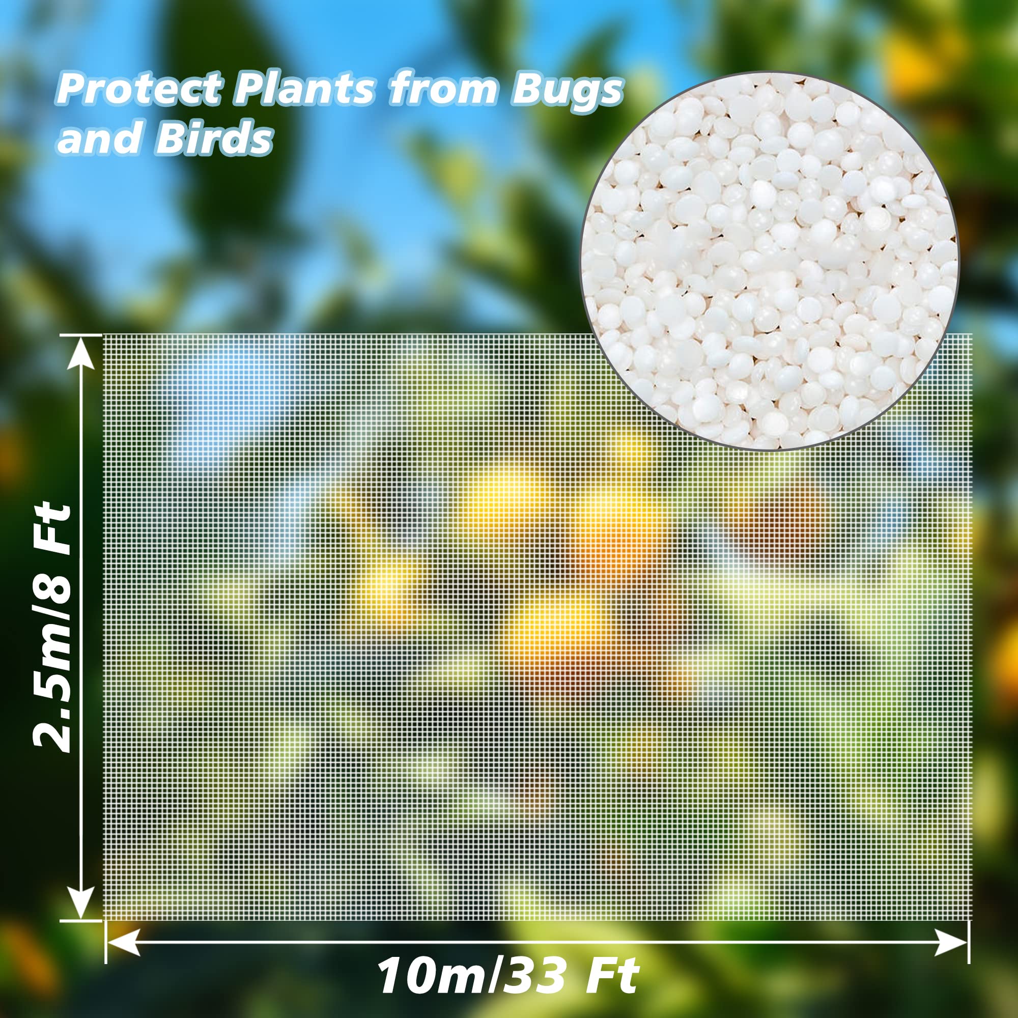 Snapklik.com : Garden Netting,8x33Ft Mosquito Insect Birds Animals ...