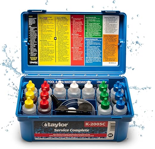 Amazon.com : Taylor Complete Pool & Spa Test Kit - High Range K-2005C 2 ...