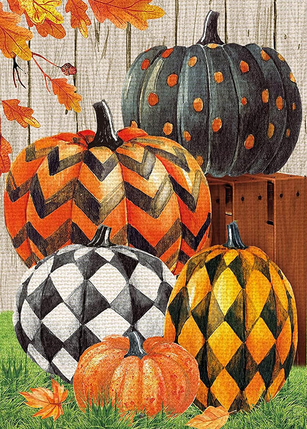Amazon.com: Pumpkin Diamond Art Painting Kits for Adults - Fall Full ...