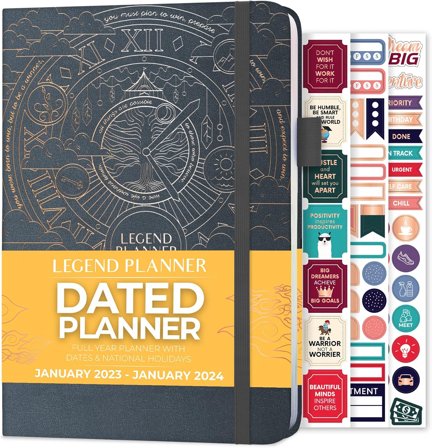 Legend Planner Jan 2023 – Jan 2024 Dated Weekly & Monthly Planner to ...