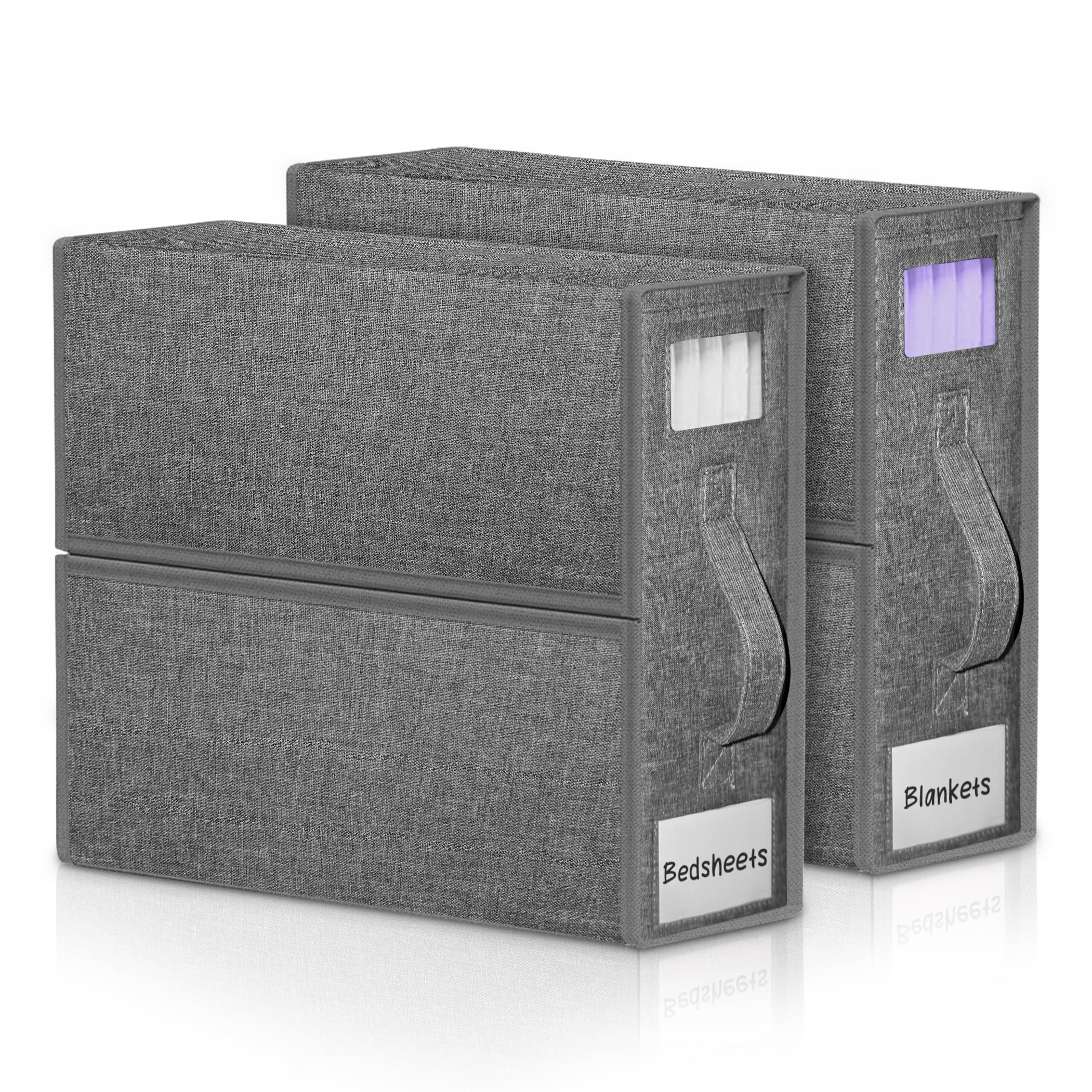 Amazon.com: Calyx Interiors Bed Sheet Organizers and Storage | Set of 2 ...