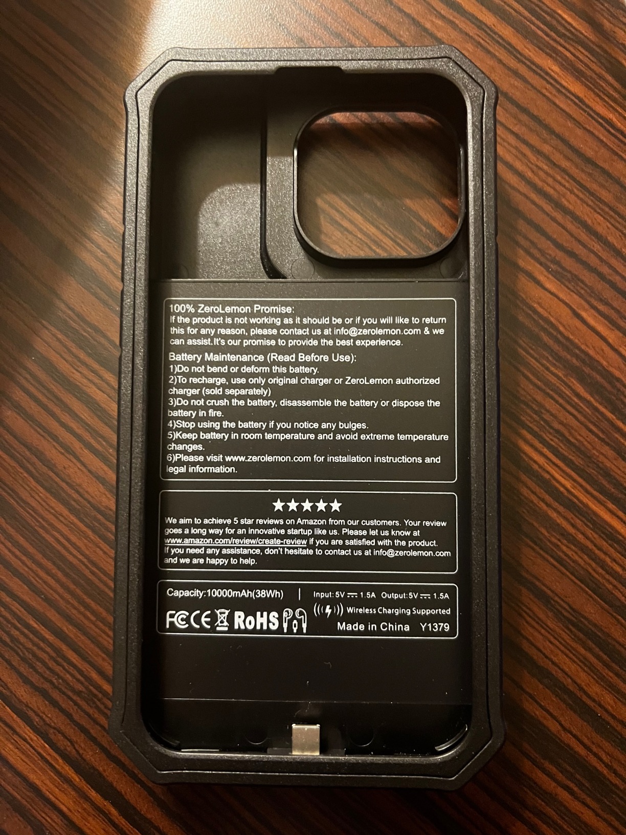 $10/mo - Finance ZEROLEMON Battery Case for iPhone 13 Pro Max / 14 Plus ...