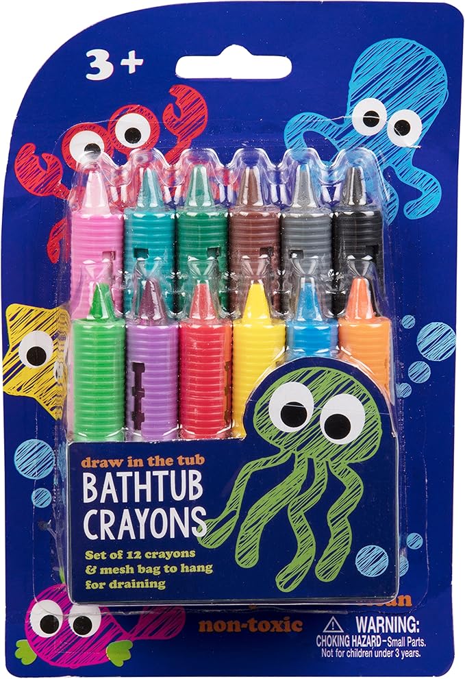 Amazon.com: SCS Direct Bath Crayons Super Set -Set of 12 Draw in the ...