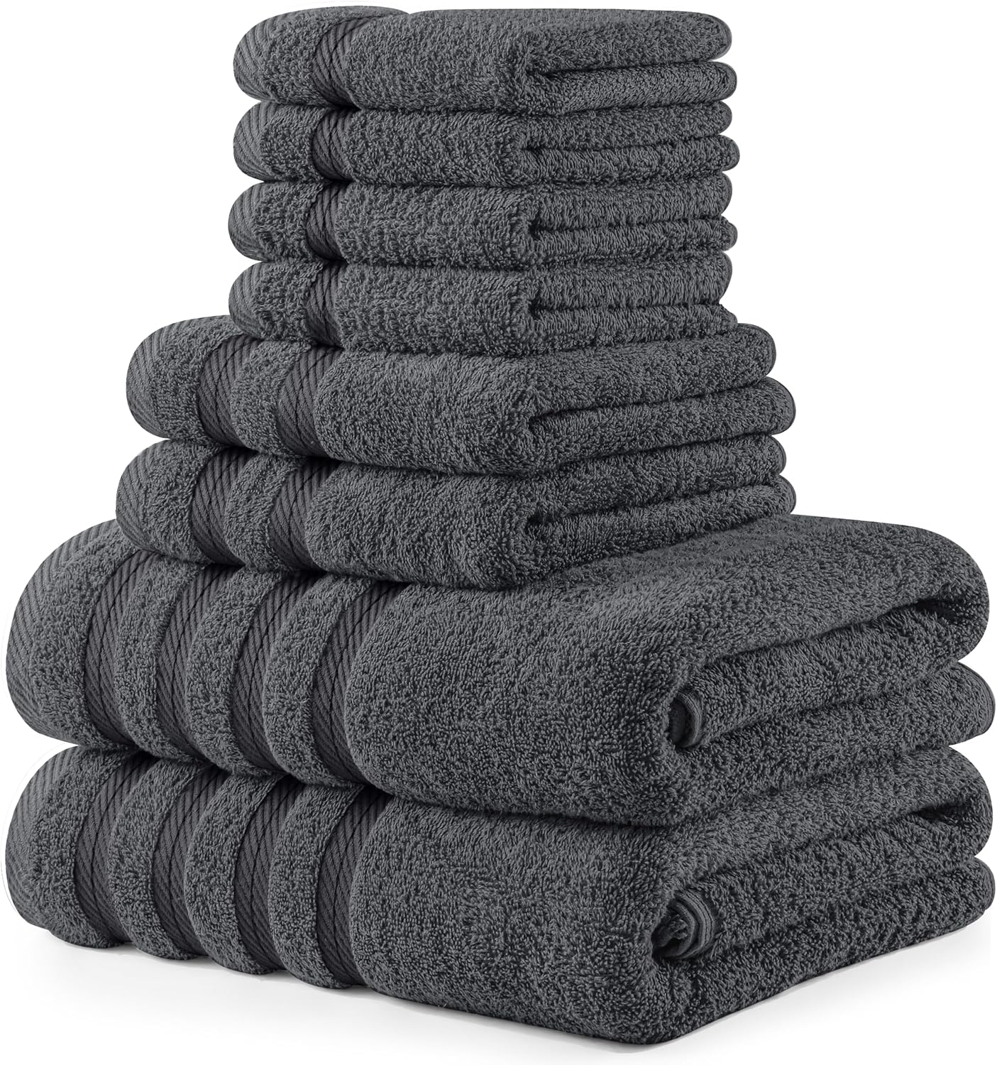 Amazon.com: Utopia Towels 8 Piece Towel Set – Super Absorbent & Quicker ...